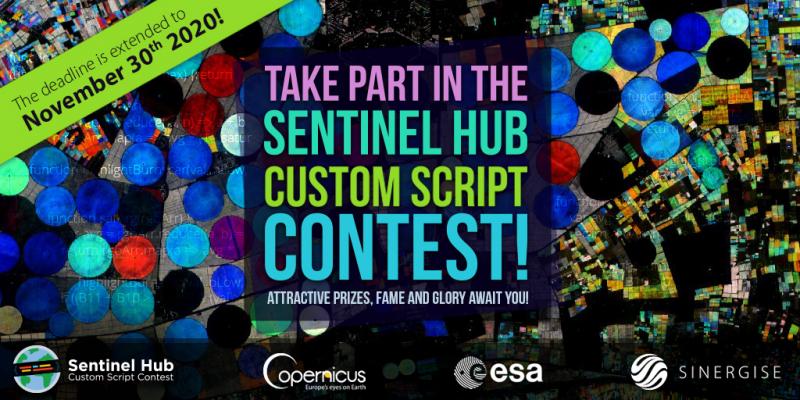 Extended Deadline for the Sentinel Hub Custom Script Contest | Sinergise